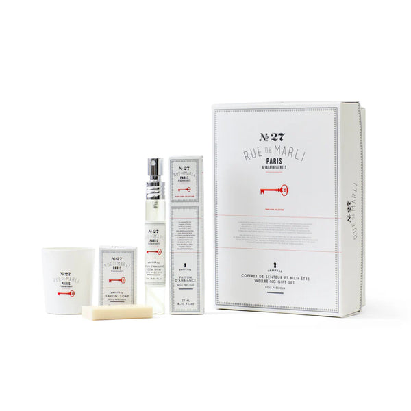N°27 Rue de Marli Wellbeing Gift Set (Bois précieux) - Pellatt Cornucopia